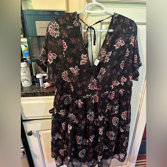 Patrons of Peace | Dresses | Patrons Of Peace Black And Pink Wrap Mini ...